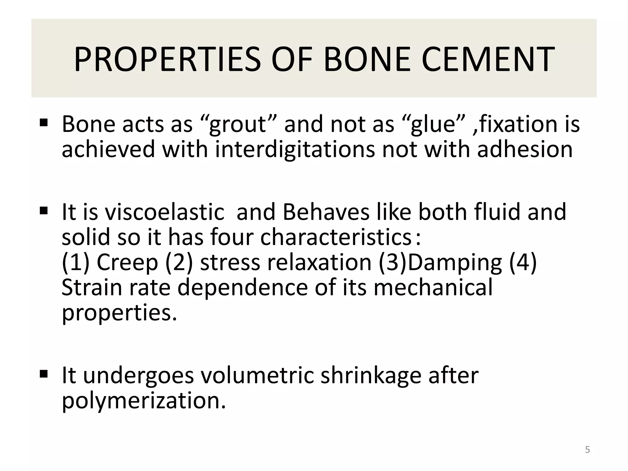 Bone cement,Cementing Generations, Complications & Recent advances | PPTX