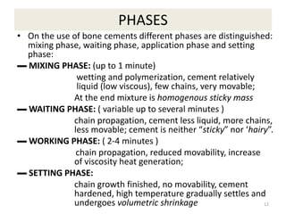 Bone cement,Cementing Generations, Complications & Recent advances | PPTX