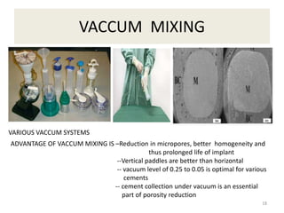 Bone cement,Cementing Generations, Complications & Recent advances | PPTX