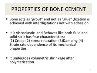 Bone cement,Cementing Generations, Complications & Recent advances | PPTX