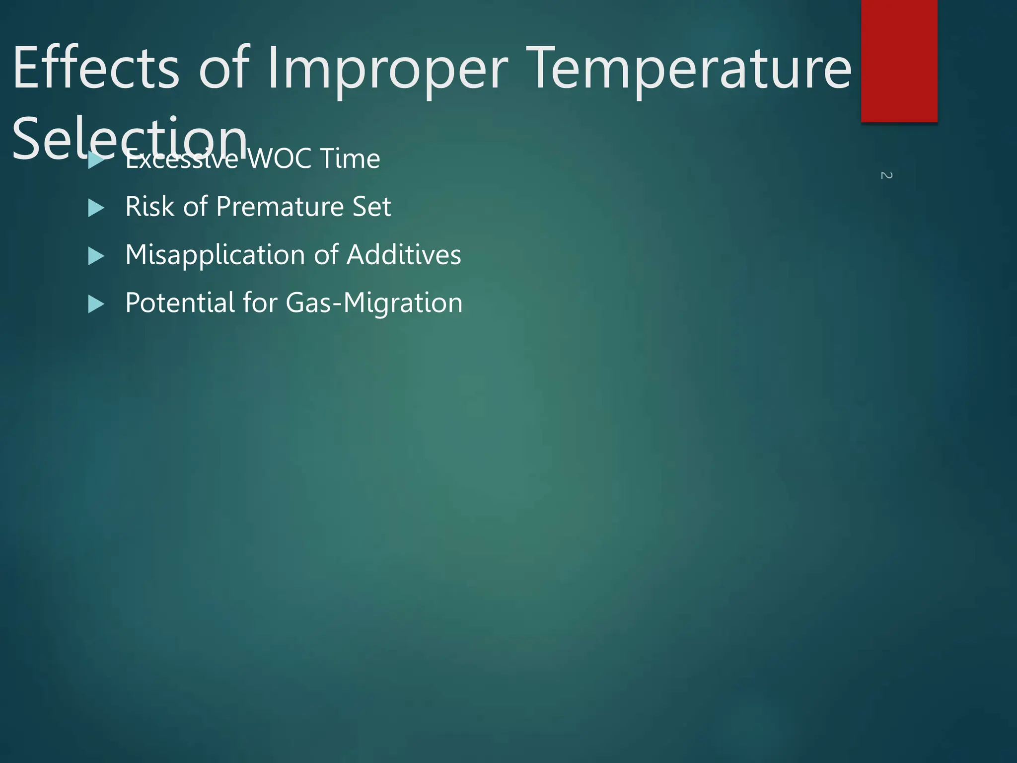 Cementing Temperature/ The purpose of this presentation is to give an ...