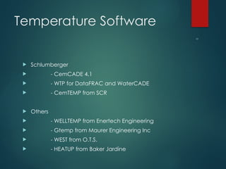 API Limitations for Cementing Temperature | PPT