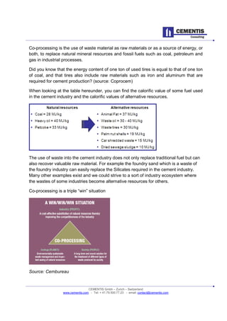 Cementis co-processing-of-waste-in-the-cement-industry | PDF