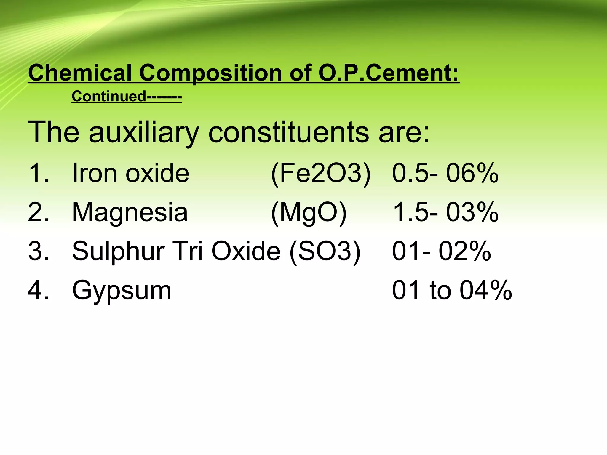 Cement manufacturing applied chemistry | PPT