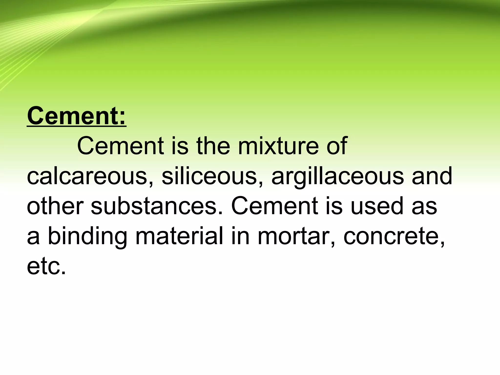 Cement manufacturing applied chemistry | PPT