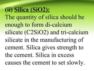 Cement manufacturing applied chemistry | PPT