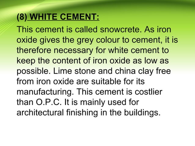 Cement manufacturing applied chemistry | PPT | Chemistry | Science