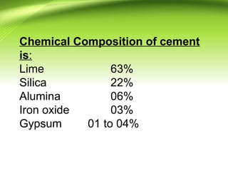 Cement manufacturing applied chemistry | PPT