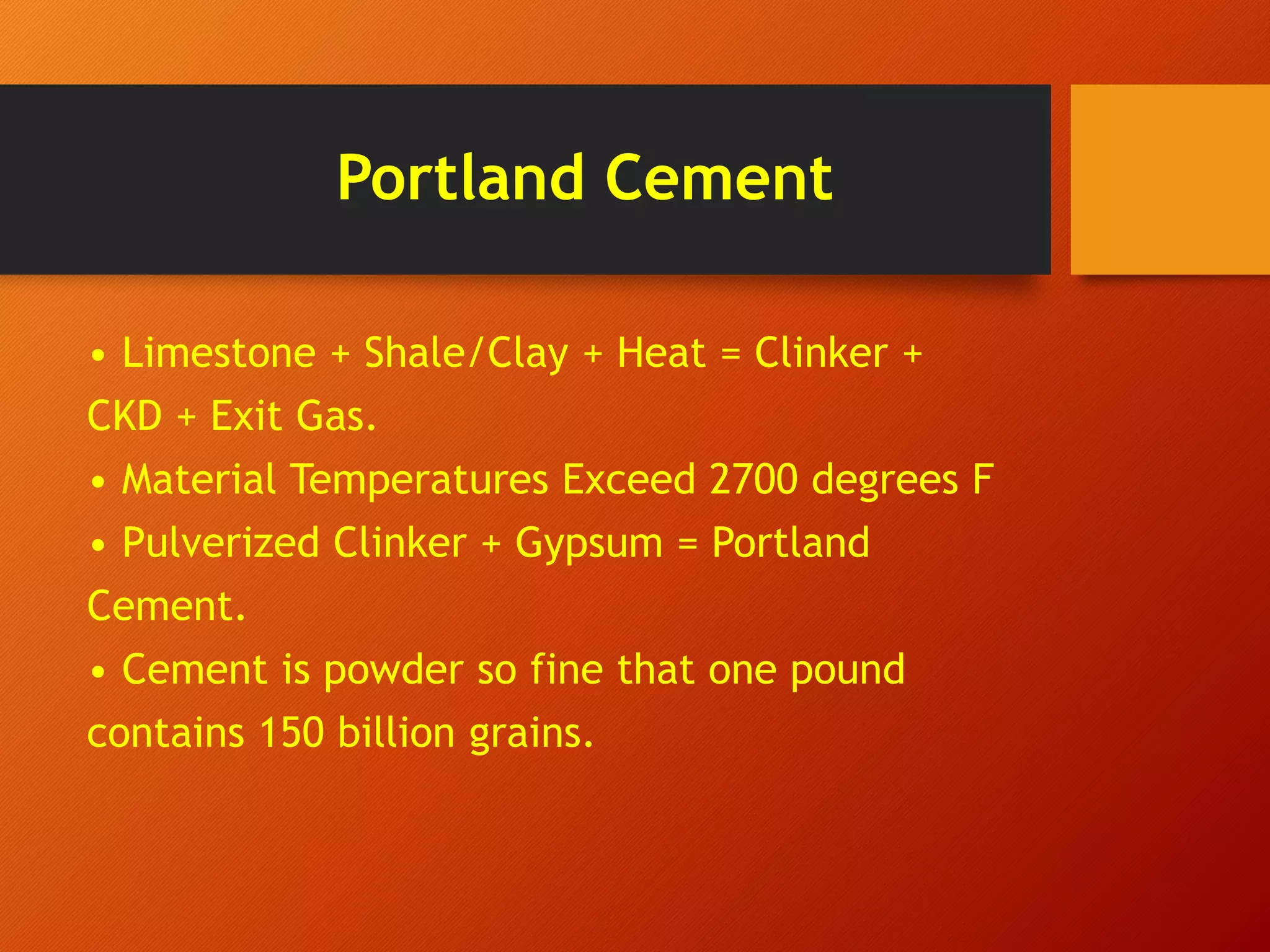 Cement manufacturing process | PPTX