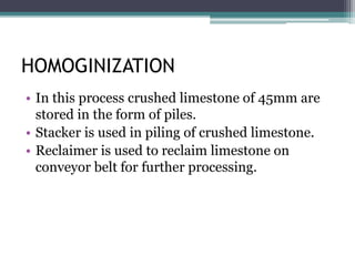 Cement manufacturing process by shubham malviya | PPT