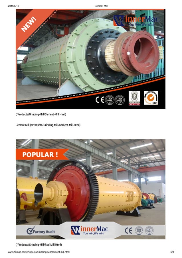 Cement mill | PDF | Commodities | Economy