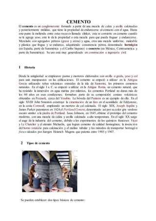 Historia del cemento | DOCX