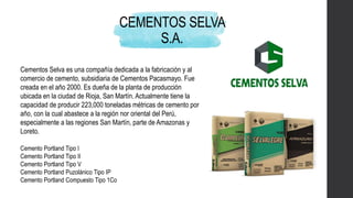 El cemento en el Perú | PPTX