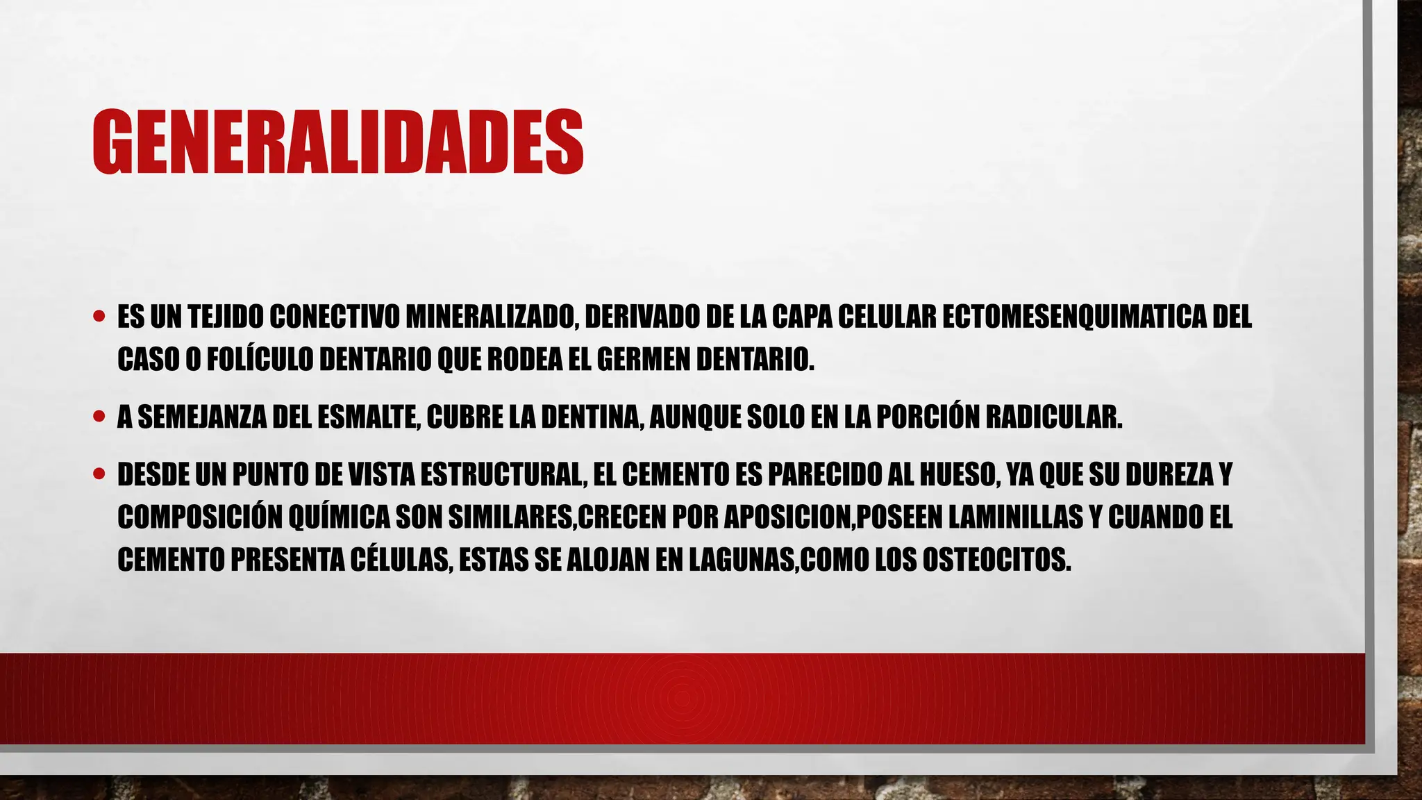 cemento radicular y partes del periodonto | PPTX
