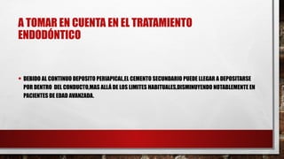 cemento radicular y partes del periodonto | PPTX