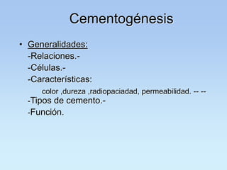 Cementogenesis | PPTX