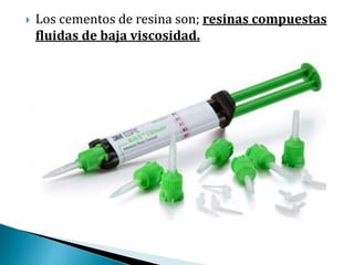Cementos de resina | PPTX