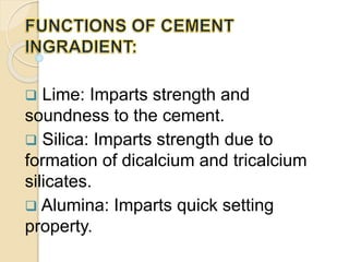 Cement ppt | PPTX