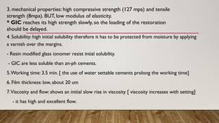 cement selection in fixed prosthodontics | PPT