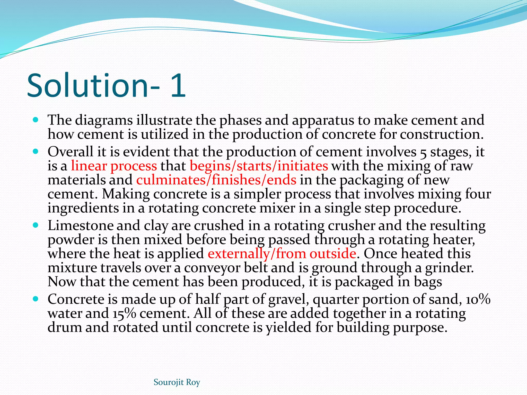 Cement production process diagram | PPTX