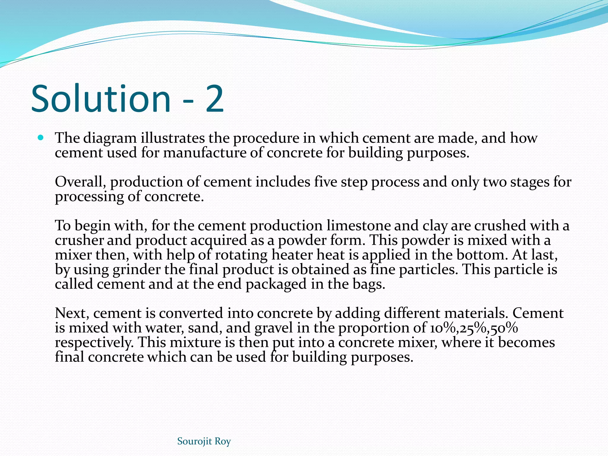 Cement production process diagram | PPTX
