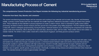 Latest Comprehensive Cement production Cost Report | PDF
