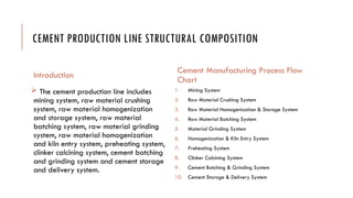 Comprehensive Cement Manufacturing Process Flow and Production Line ...