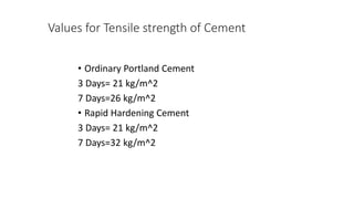 Cement properties and types | PPT