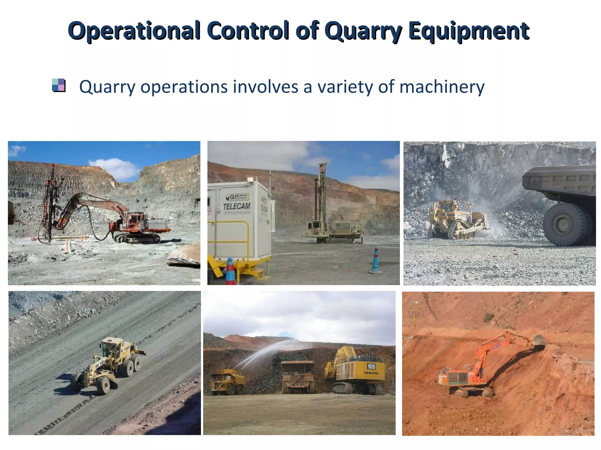 Cement Quarry Operations Operations 97 2003 Format | PPT