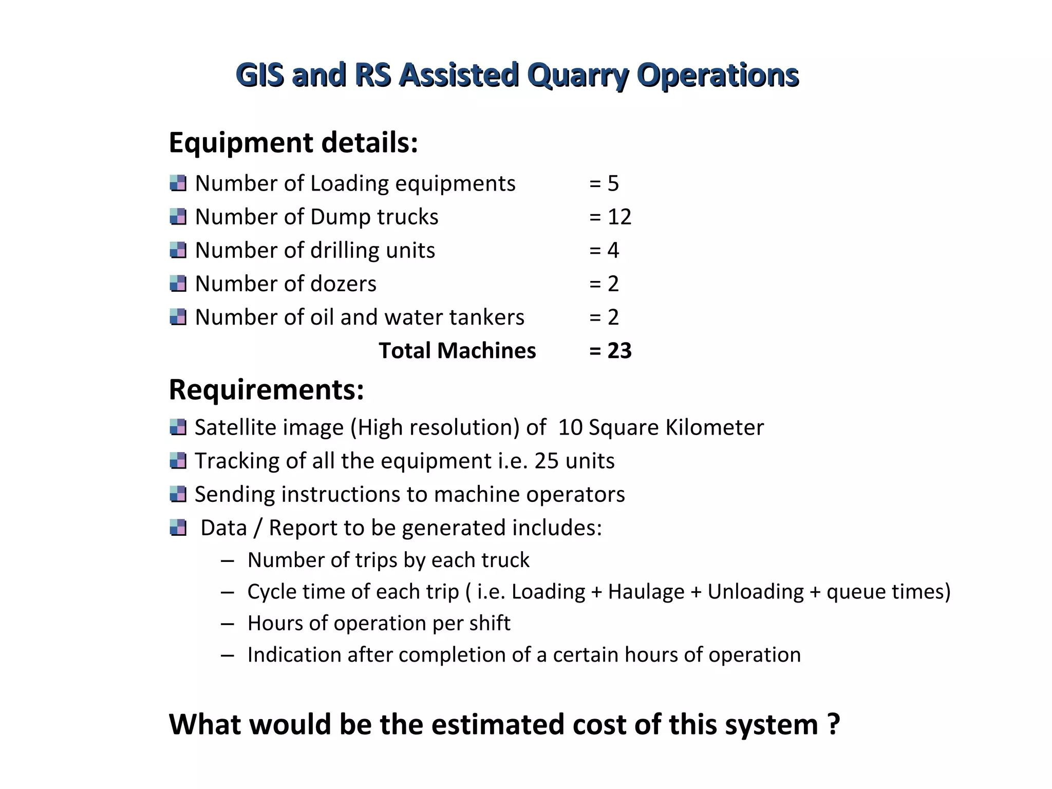 Cement Quarry Operations Operations 97 2003 Format | PPT