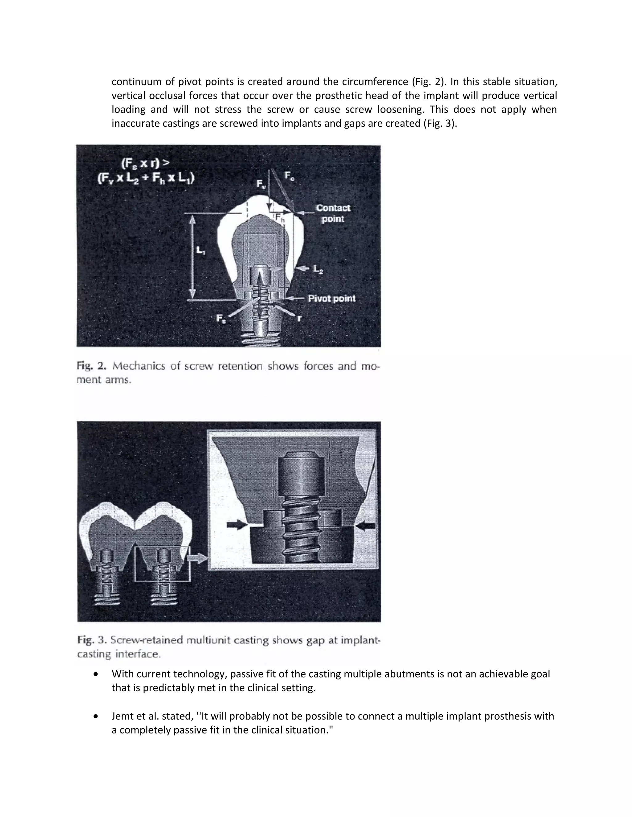 Cement Retained Versus Screw Retained Implant Restorations Achieving ...