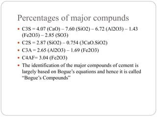 Cements | PPTX | Chemistry | Science