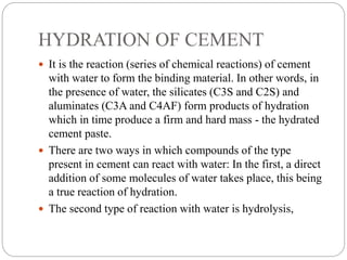 Cements | PPTX | Chemistry | Science