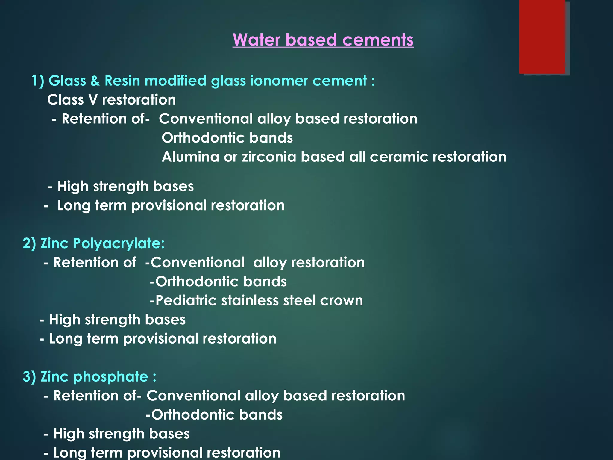 dental cements | PPT