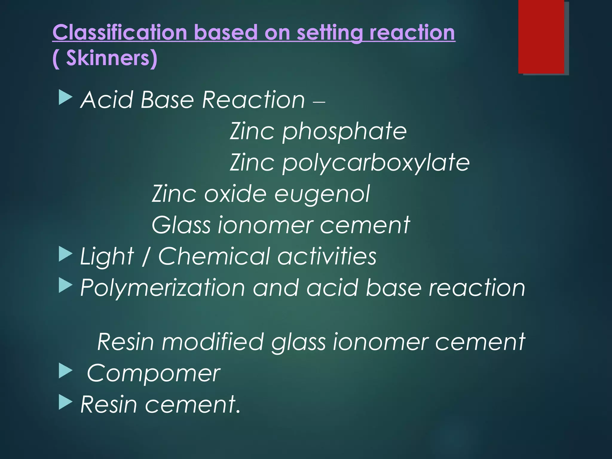 dental cements | PPT