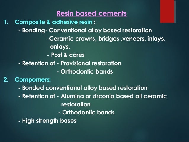 dental cements