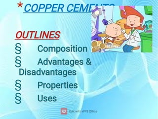 DENTAL CEMENTS Dental Material by Dr. pdf | PPT