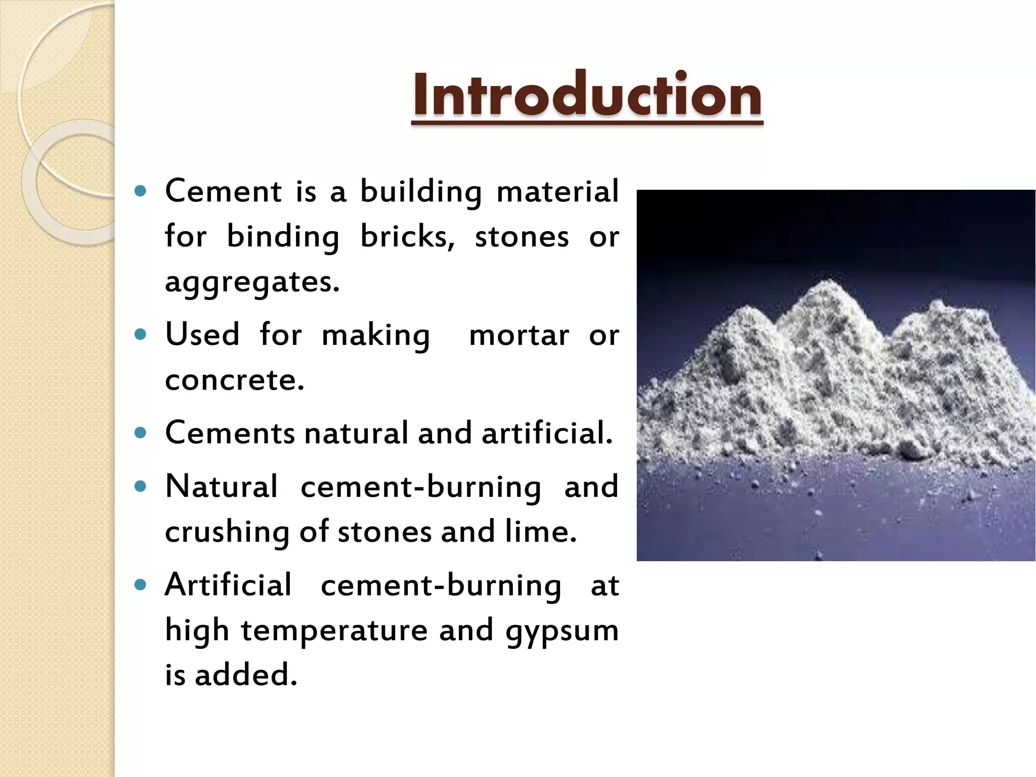 Cement | PPTX