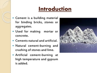Cement | PPTX