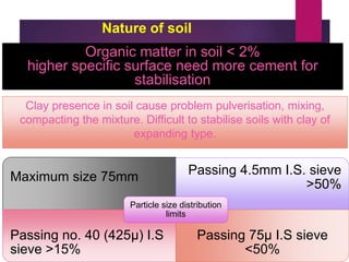 Cement stabilisation of soil.pptx22 | PPTX