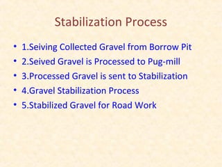Cement stabilization of soils ppt | PPT