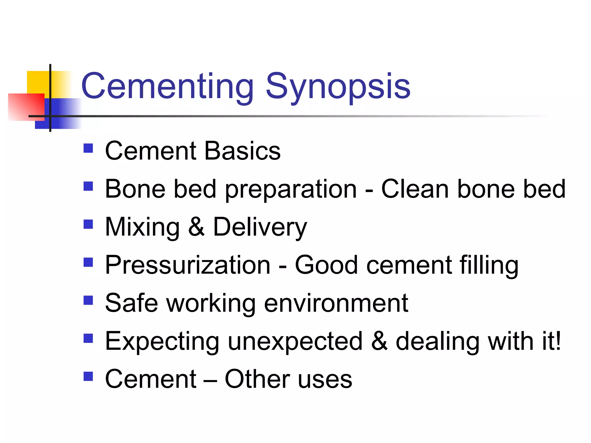 Cementing Technique in Arthroplasty - tips, tricks and Traps | PPT
