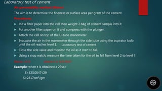 Cement test | PPTX