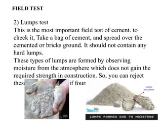 Cement tests | PPTX | Geology | Science
