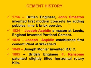 Cement & their application ( Including concrete technology ) Types of ...
