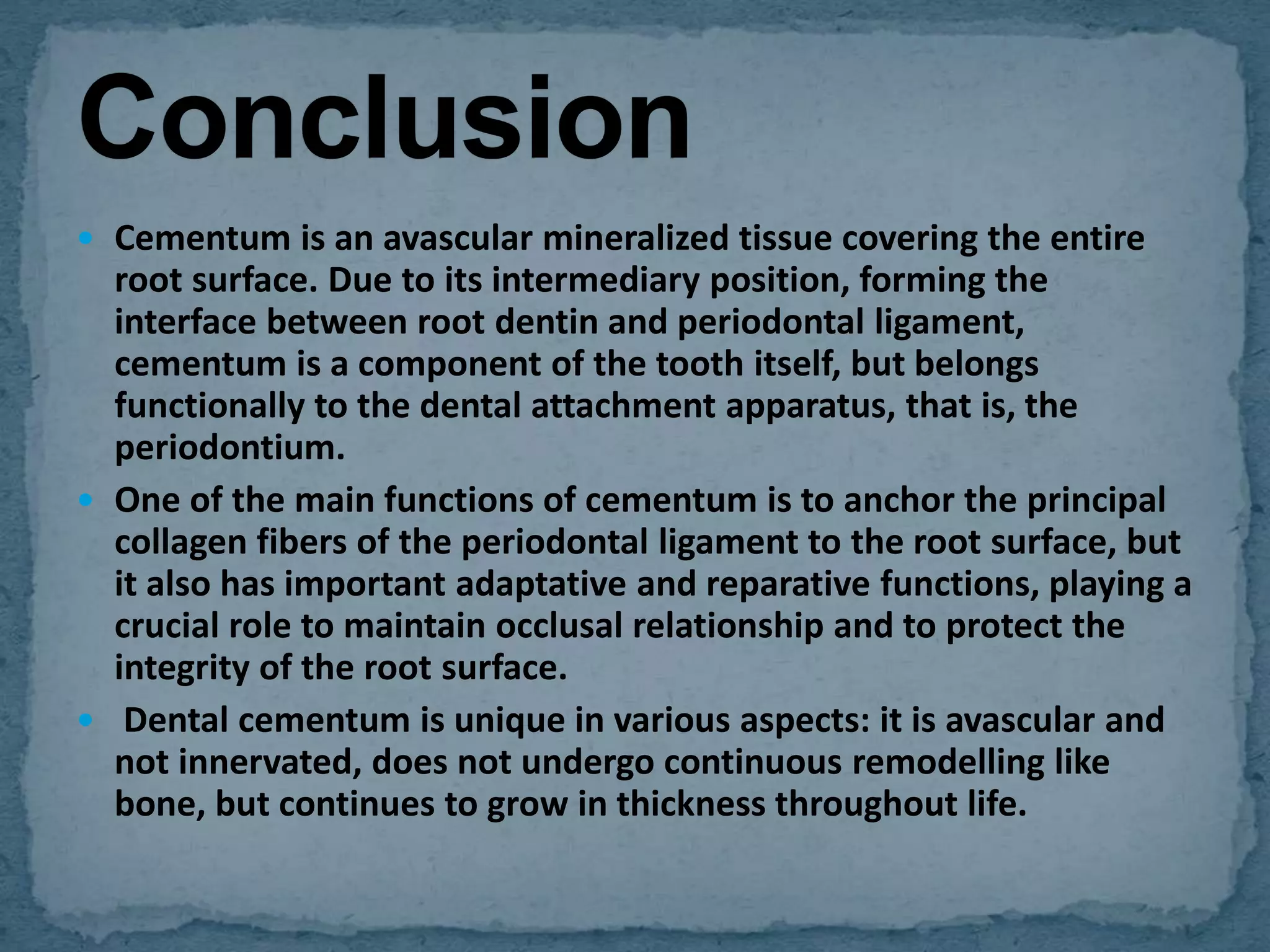 Cementum | PPTX