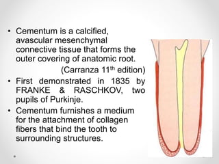 Cementum | PPTX