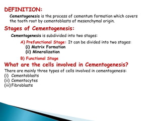 Cementum | PPTX