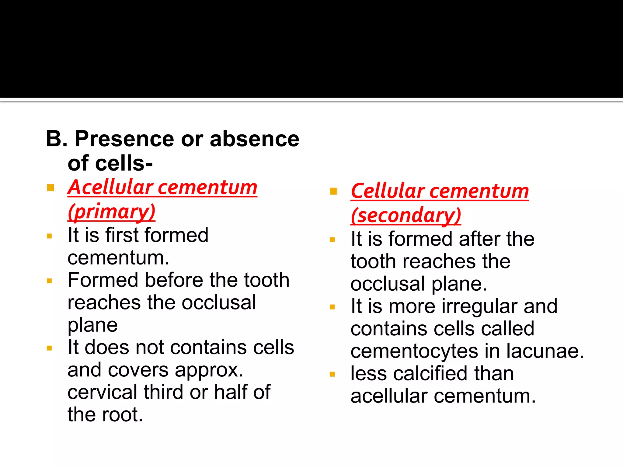 Cementum and its development | PPTX