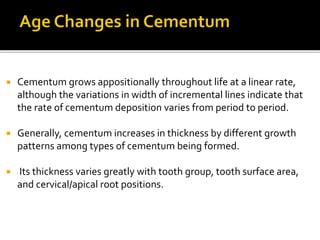 Cementum and its development | PPTX
